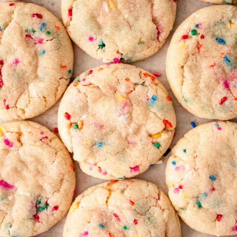 Sprinkle Sugar Cookies - Little Vintage Baking